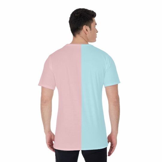 Baby Shower or Gender Reveal Party Unisex Adult Split Tee Baby Pink ...