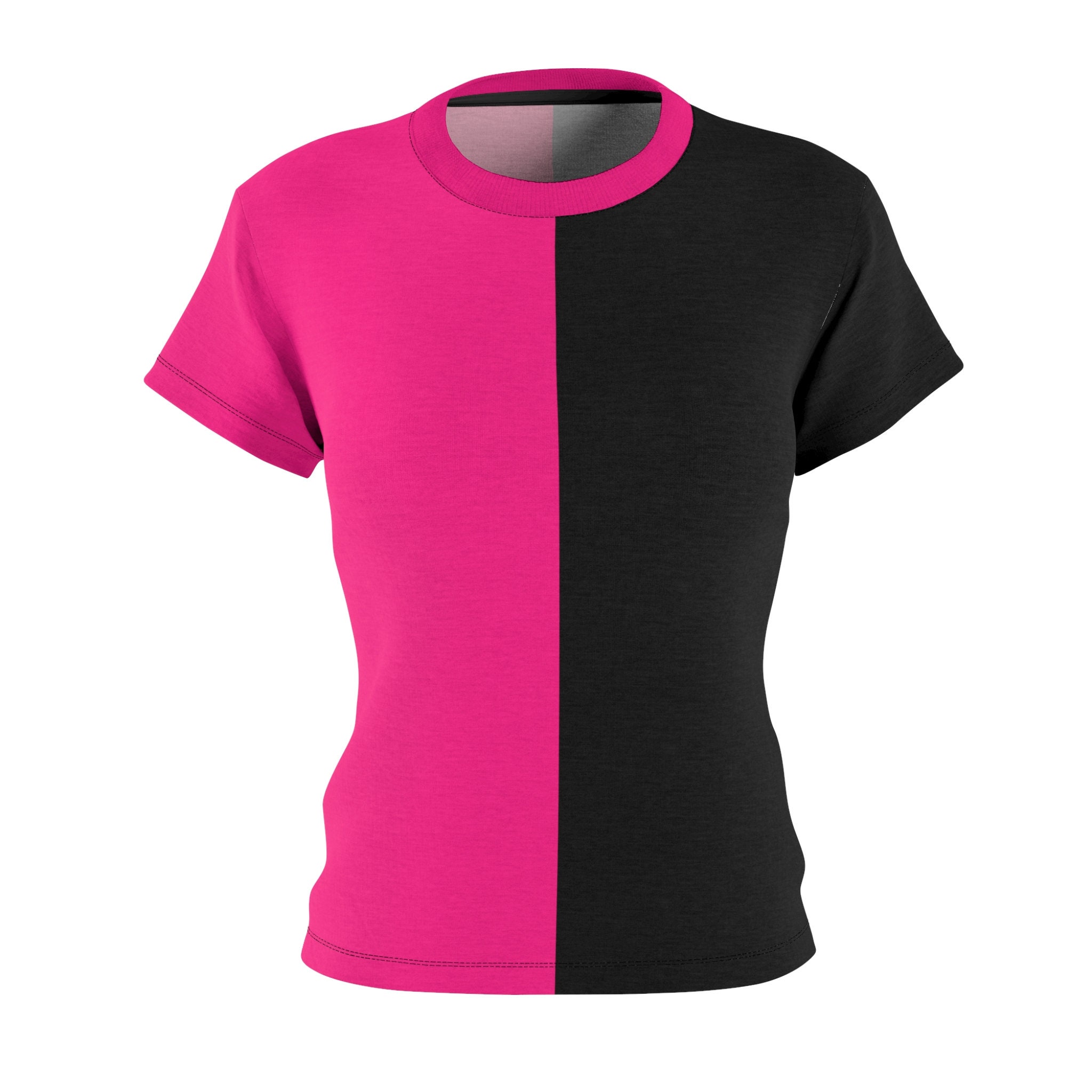 Women's Split, Half and Half, T-shirt Divided Shirt - Etsy