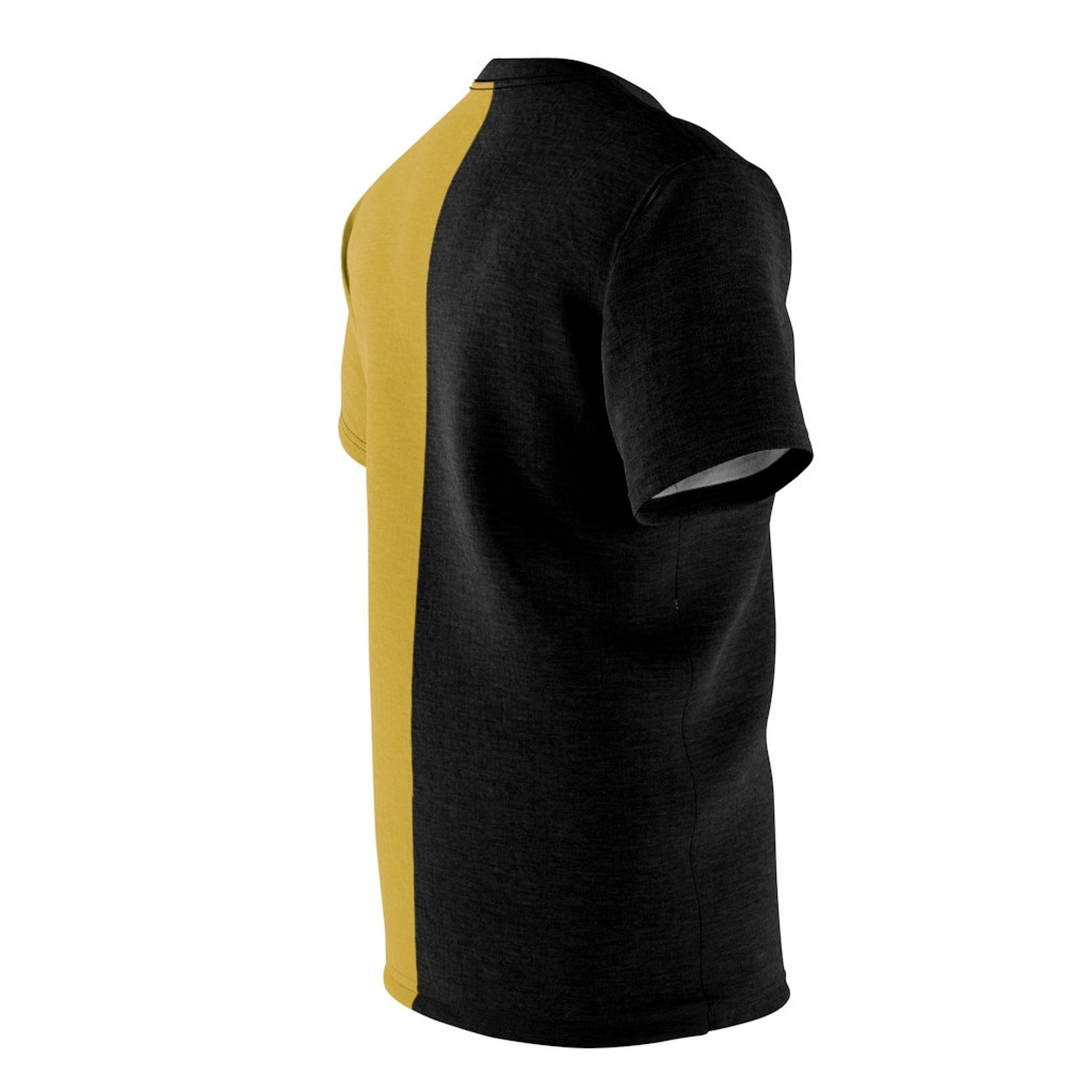 Half Gold & Half Black Two Tone Adult Split Tee Half and Half Shirt - Etsy