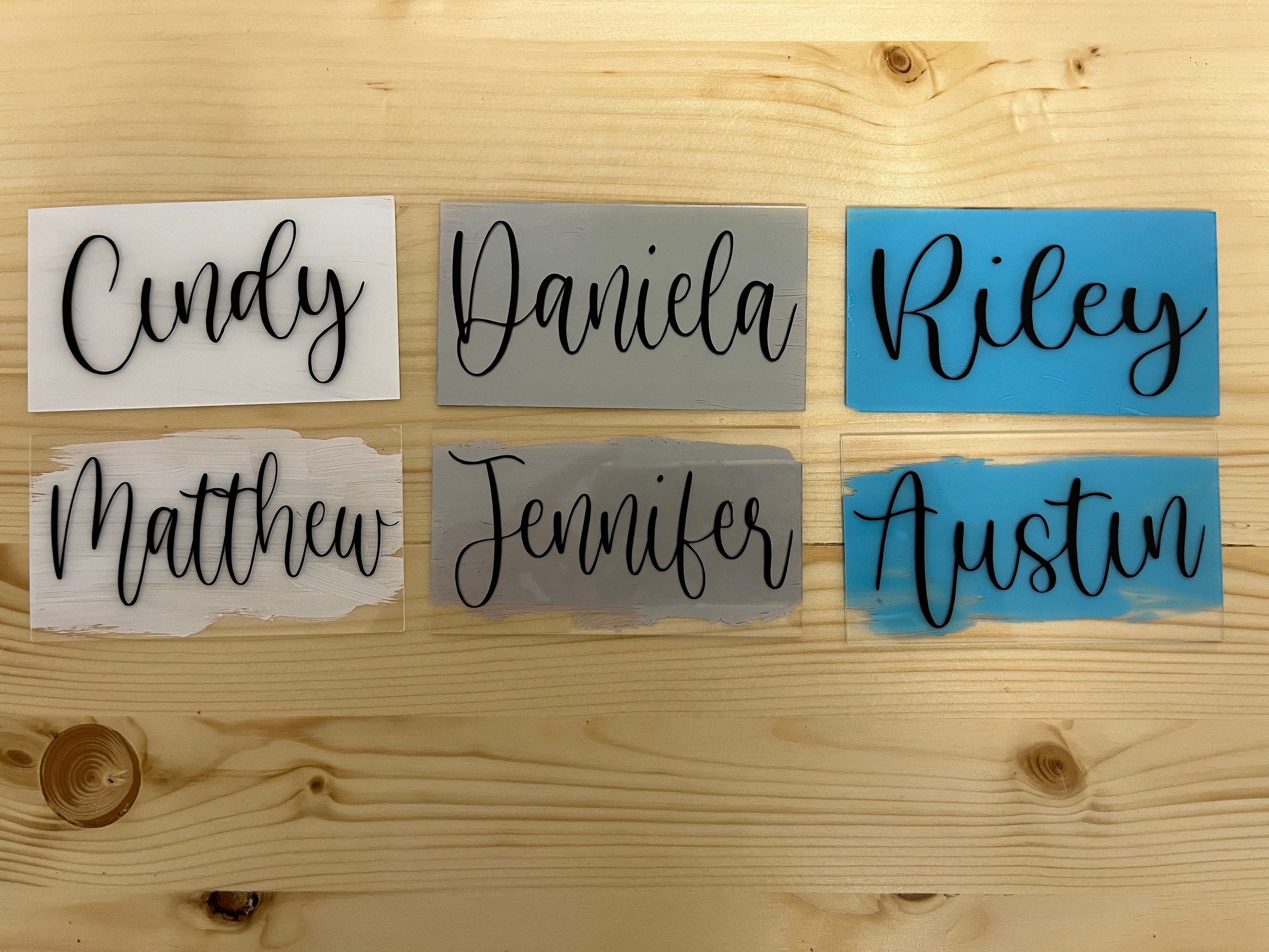 Wedding Place Cards / Name Placeholders / Modern Place Cards ...