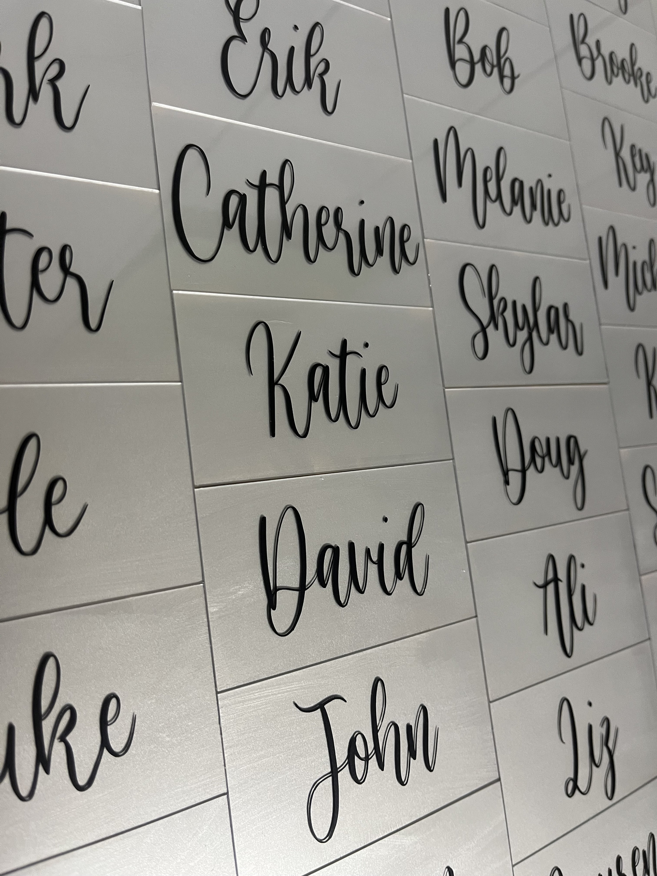 Wedding Place Cards / Name Placeholders / Modern Place Cards ...