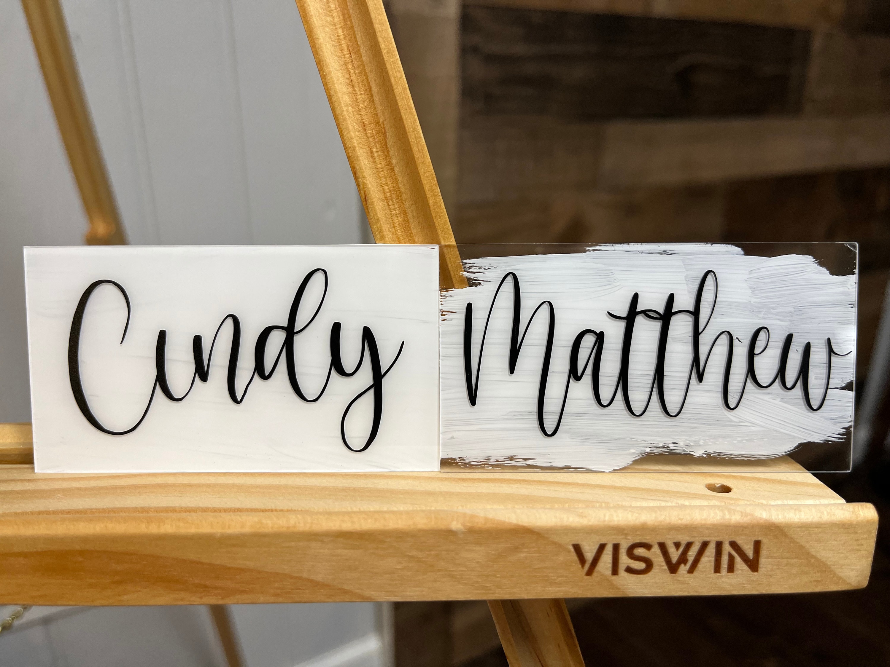Wedding Place Cards / Name Placeholders / Modern Place Cards ...