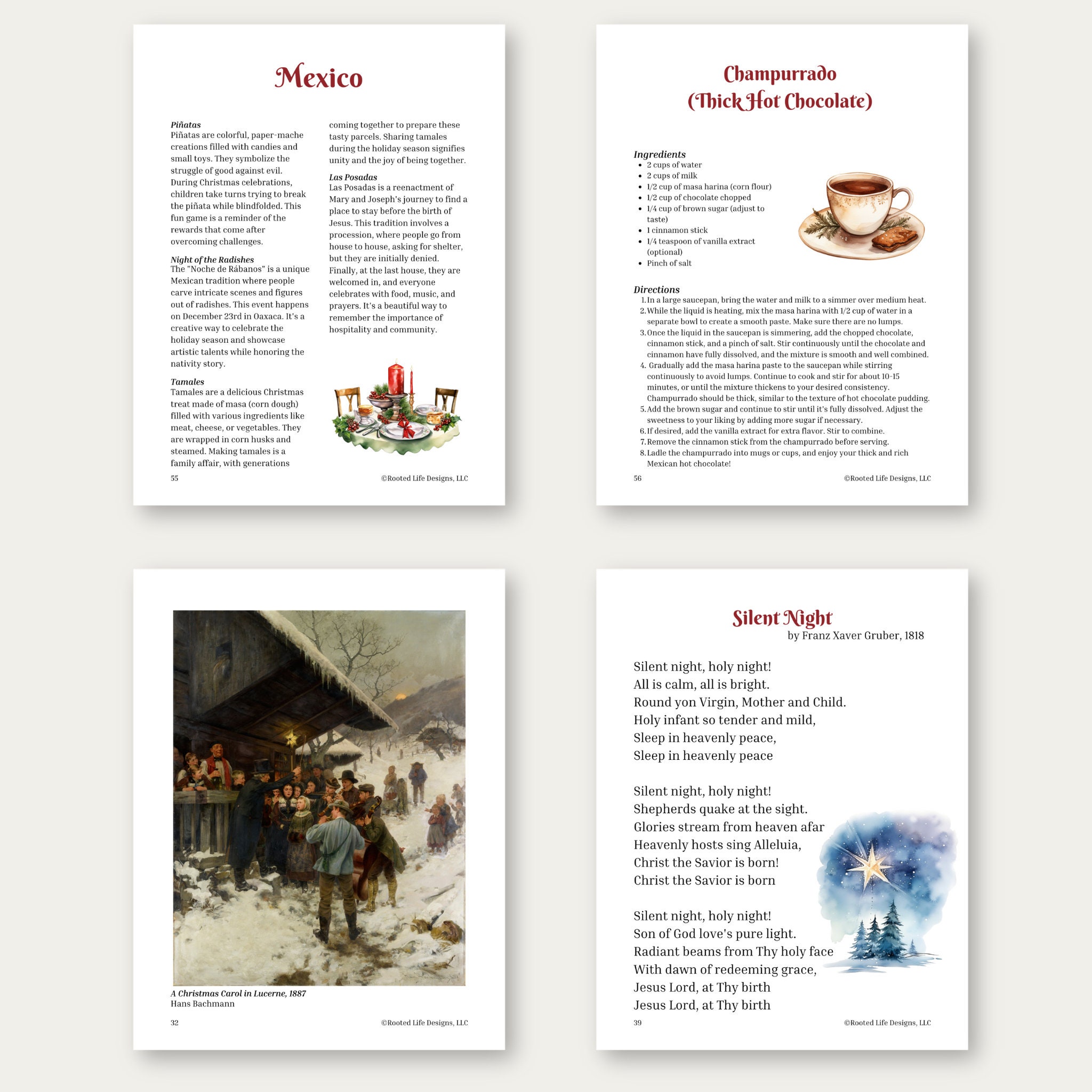 A Gentle Christmas Curriculum A Four Week Unit Study and Advent - Etsy