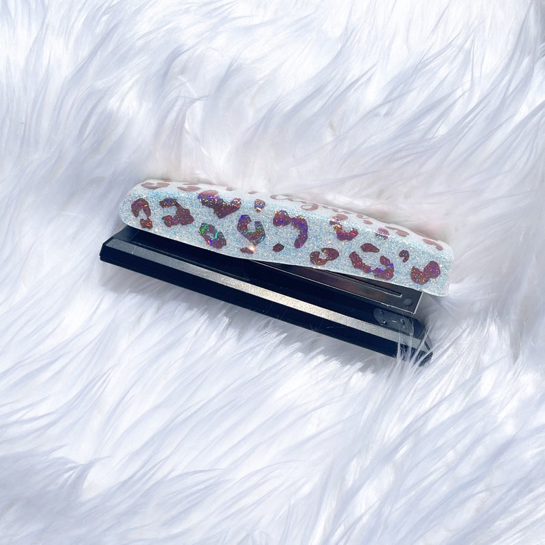 Personalized Custom Cheetah Glittered Resin Staplers - Etsy