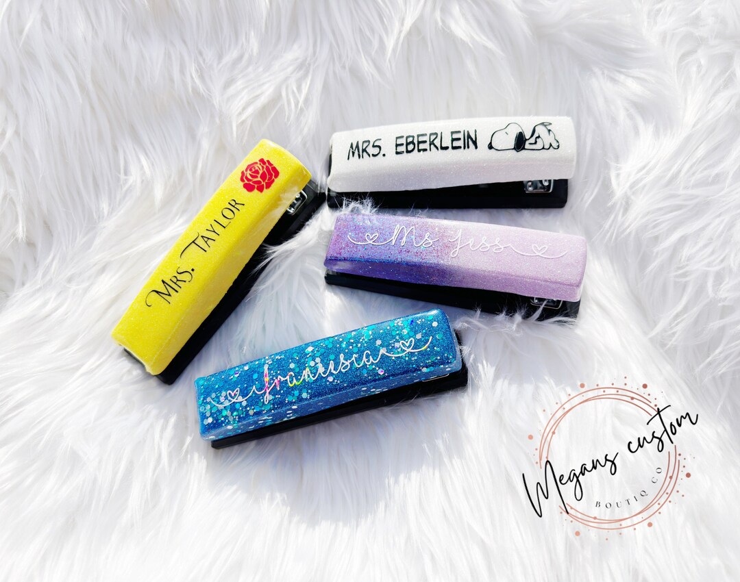 Custom to Order Glitter Resin Staplers - Etsy