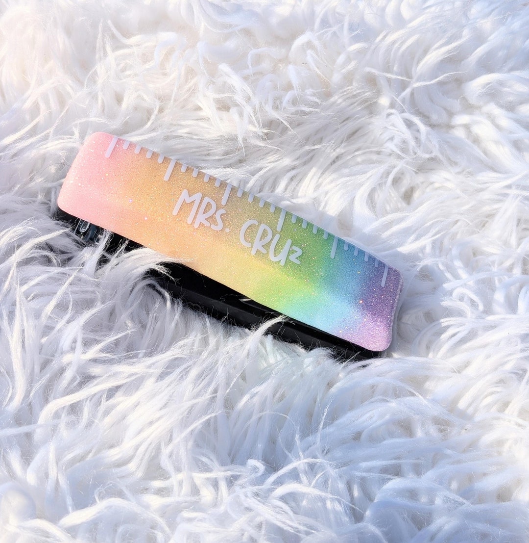Pastel Ombre Ruler Glitter Epoxy Staplers for Teachers – Stylish ...