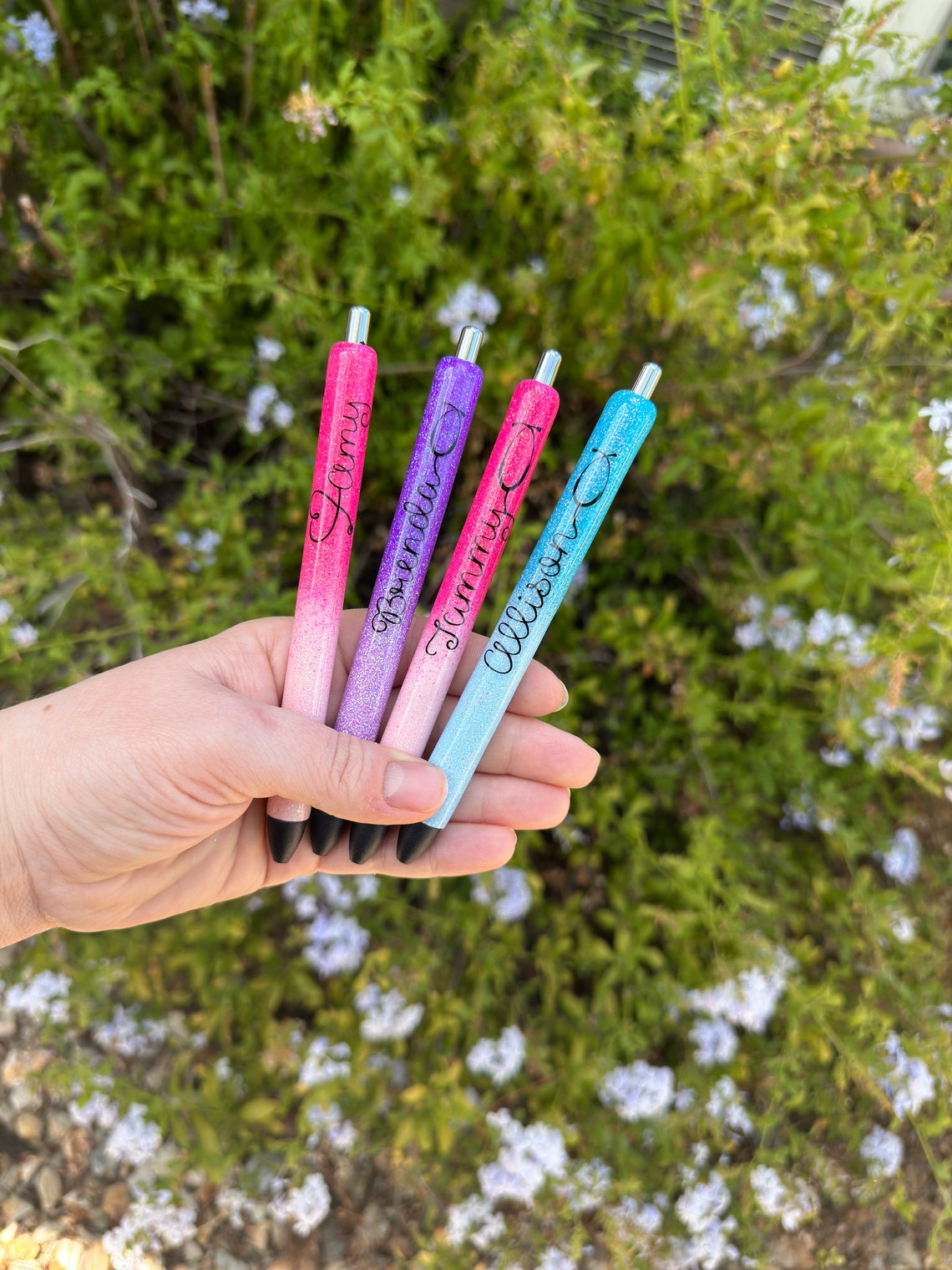 Custom Nurse Stethoscope Glitter Pens | Handmade Epoxy Medical Theme ...