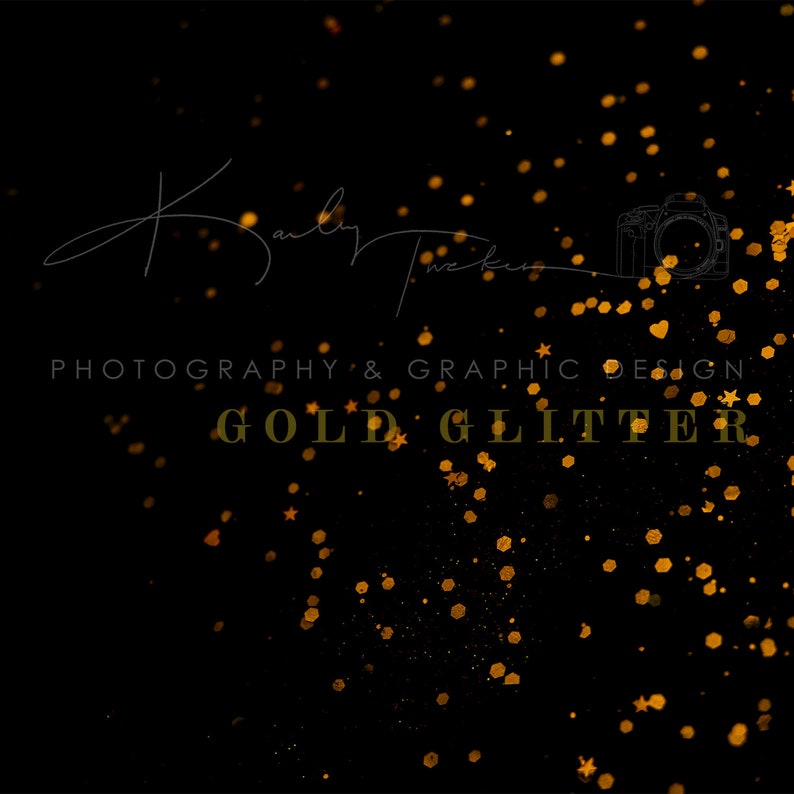 75 Digital Gold Glitter Photoshop Overlay, Glitter Effect Overlay, Gold ...