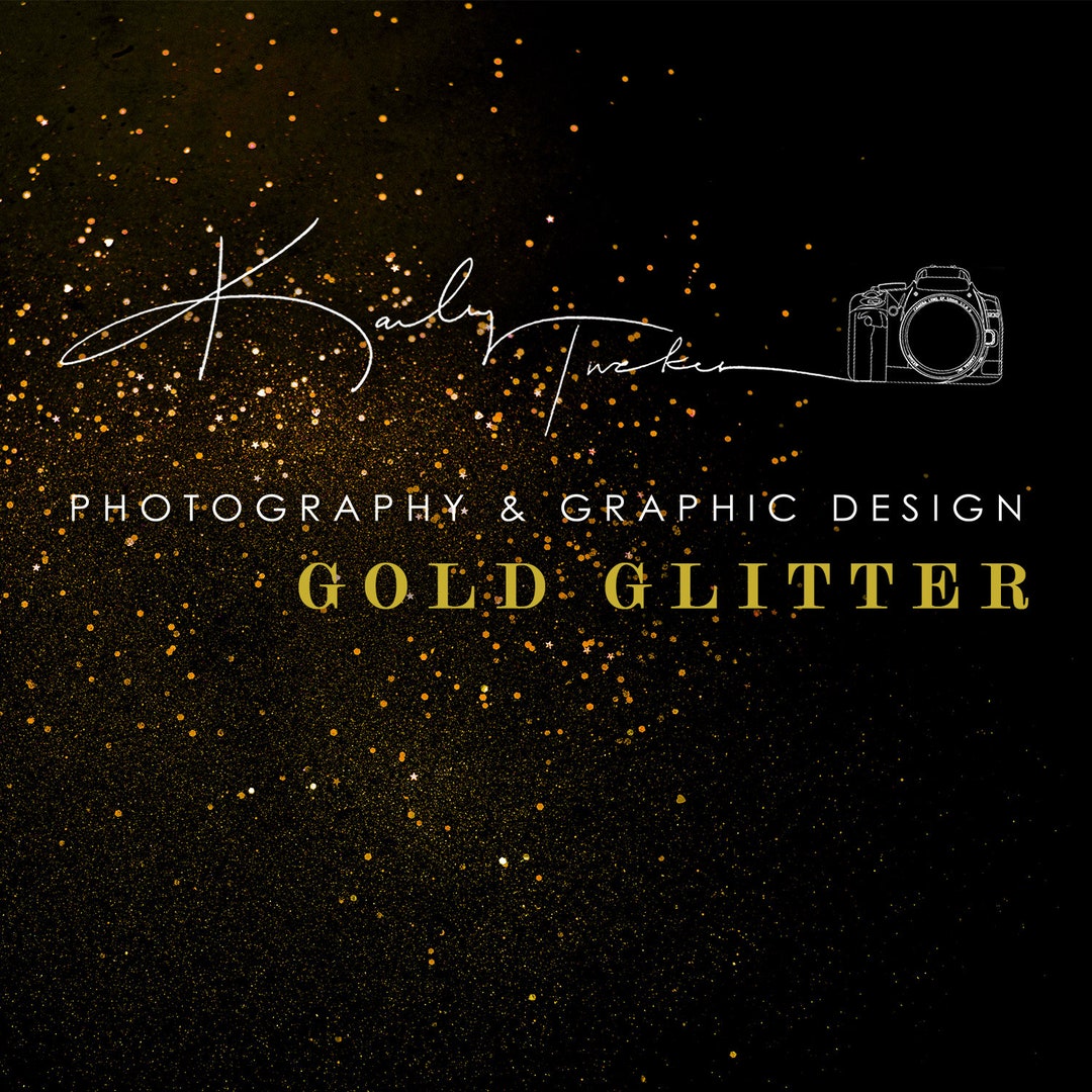 75 Digital Gold Glitter Photoshop Overlay, Glitter Effect Overlay, Gold ...