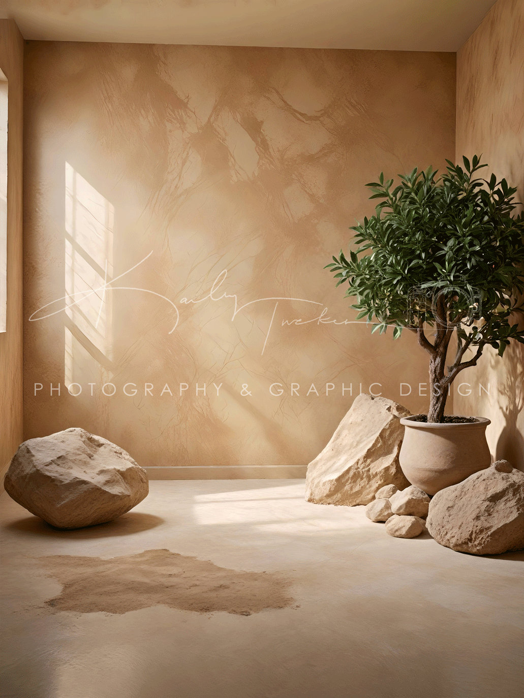 25-image Digital Backdrop Bundle: Desert Style Photoshoot Set Stone ...