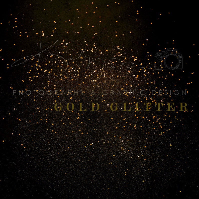 75 Digital Gold Glitter Photoshop Overlay, Glitter Effect Overlay, Gold ...