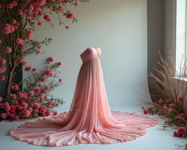 40 Digital Dress Backdrops | High-fashion Gowns for Photoshoots ...