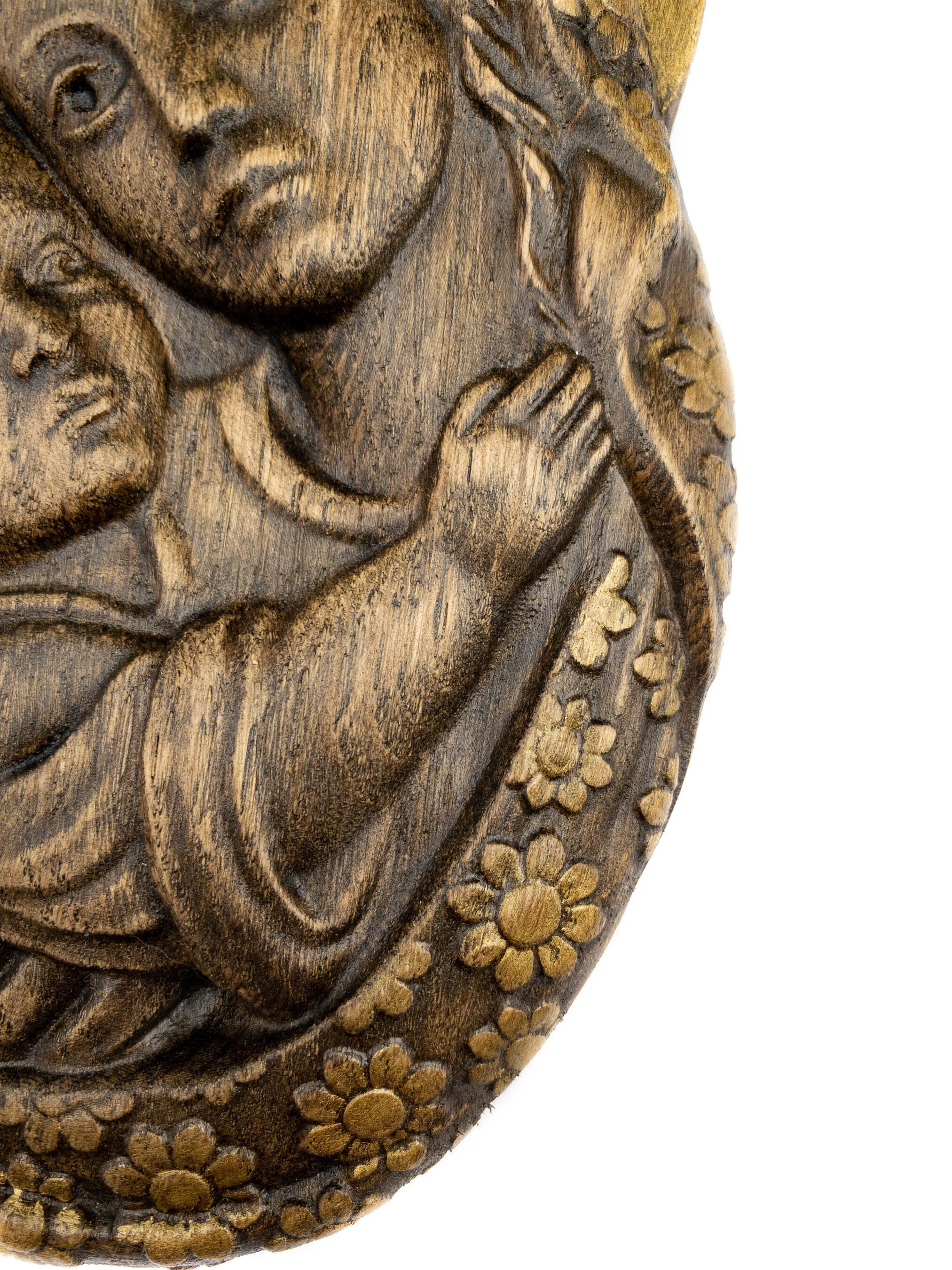 Blessed Virgin Mary Virgin Mary of Jesus Icon Wood Carving - Etsy