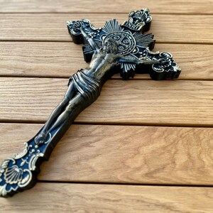 Catholic Cross, St. Benedict Crucifix, Wood Cross, Religious Gift, Wall ...