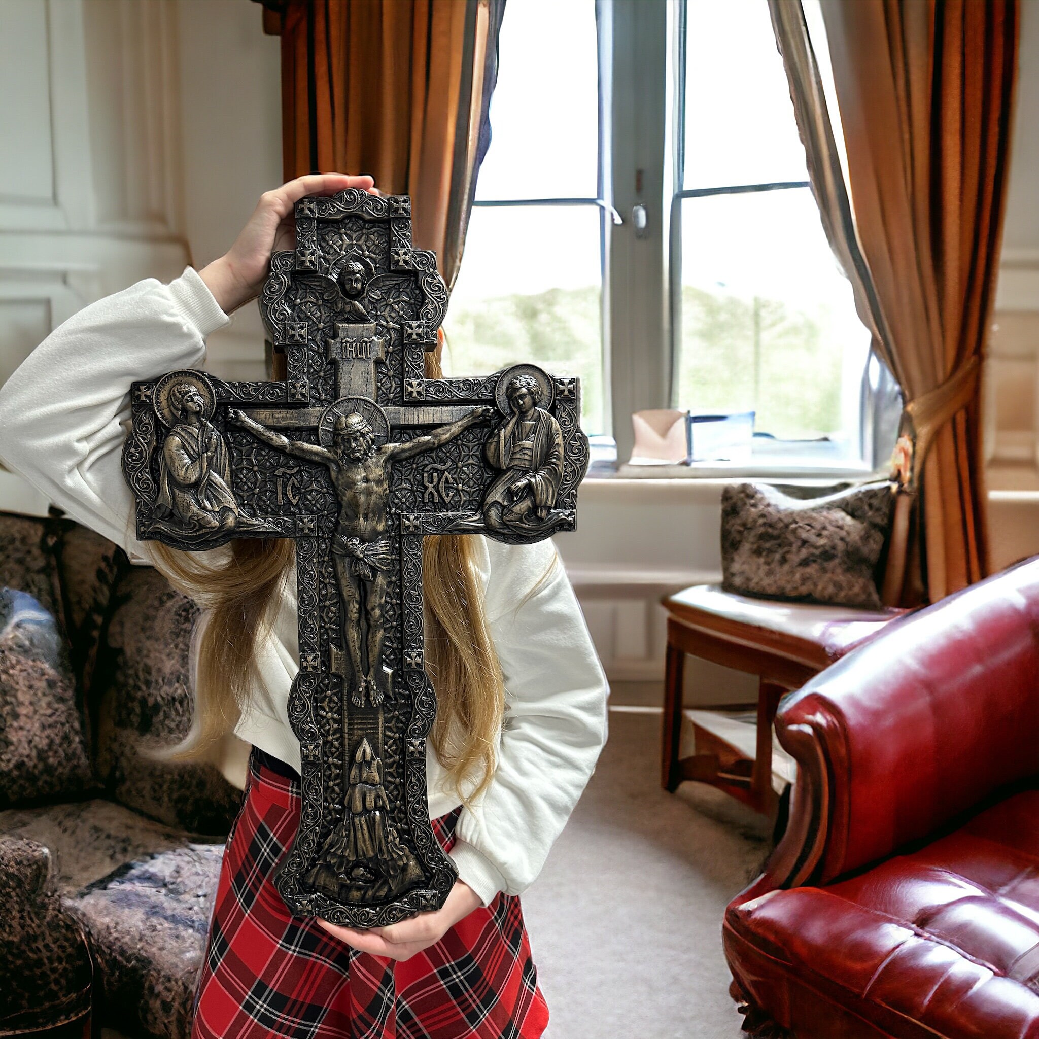 Wall Cross 27.60, Wooden Crucifix, Orthodox, Wooden Cross Jesus, Wood ...