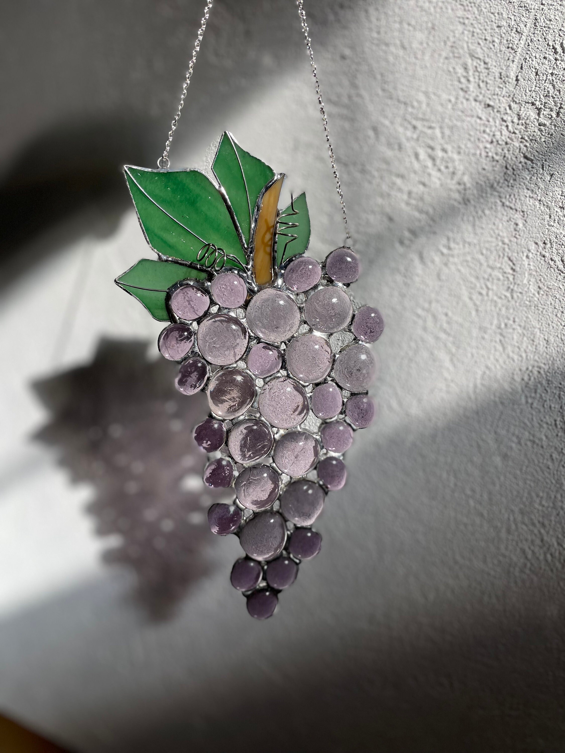 Stained Glass Grapevine Suncatcher/window Hanging - Etsy