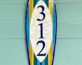 Surfboard Address Sign - Etsy
