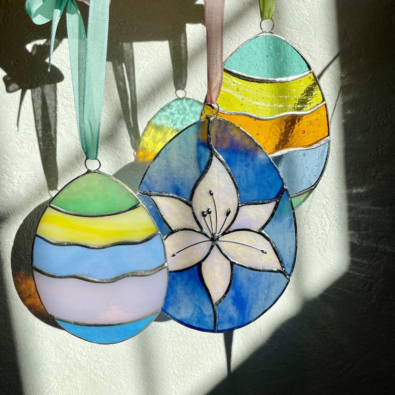 Glass Easter Eggs - Etsy
