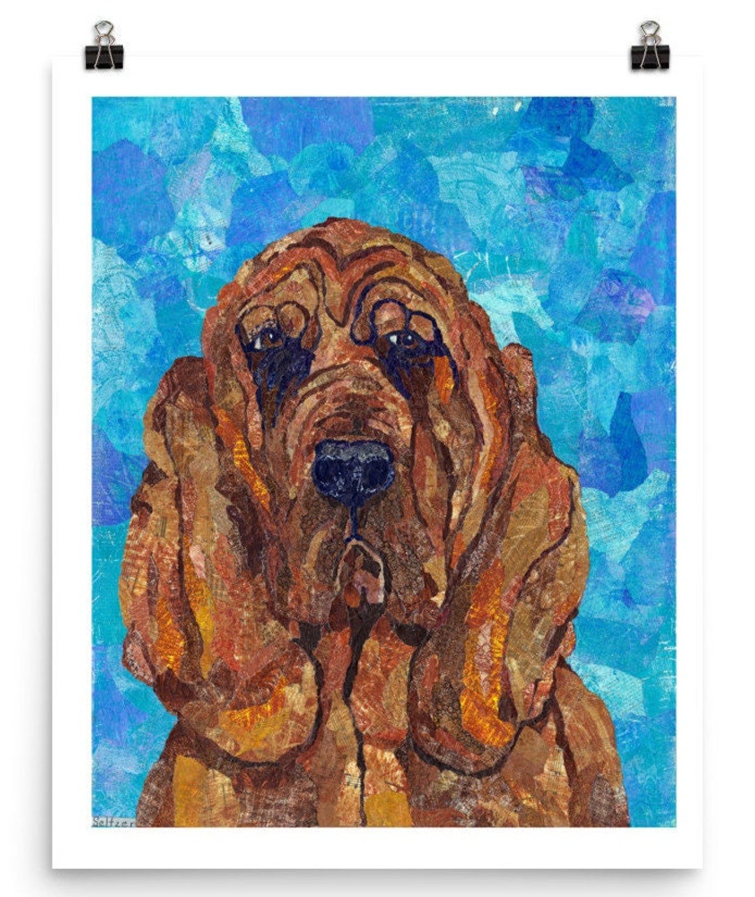 Fine Art Print,hound Dog Print,nursery Art,farm Animal Print,farmhouse ...