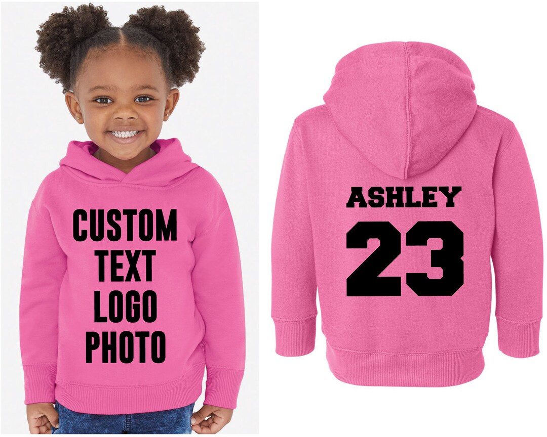 Custom Hoodie Sweatshirt: Personalized Text or Logo - Etsy