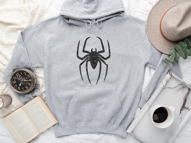 Glitter Spider Sweatshirt Spider Lover Hoodie Spider Lover - Etsy