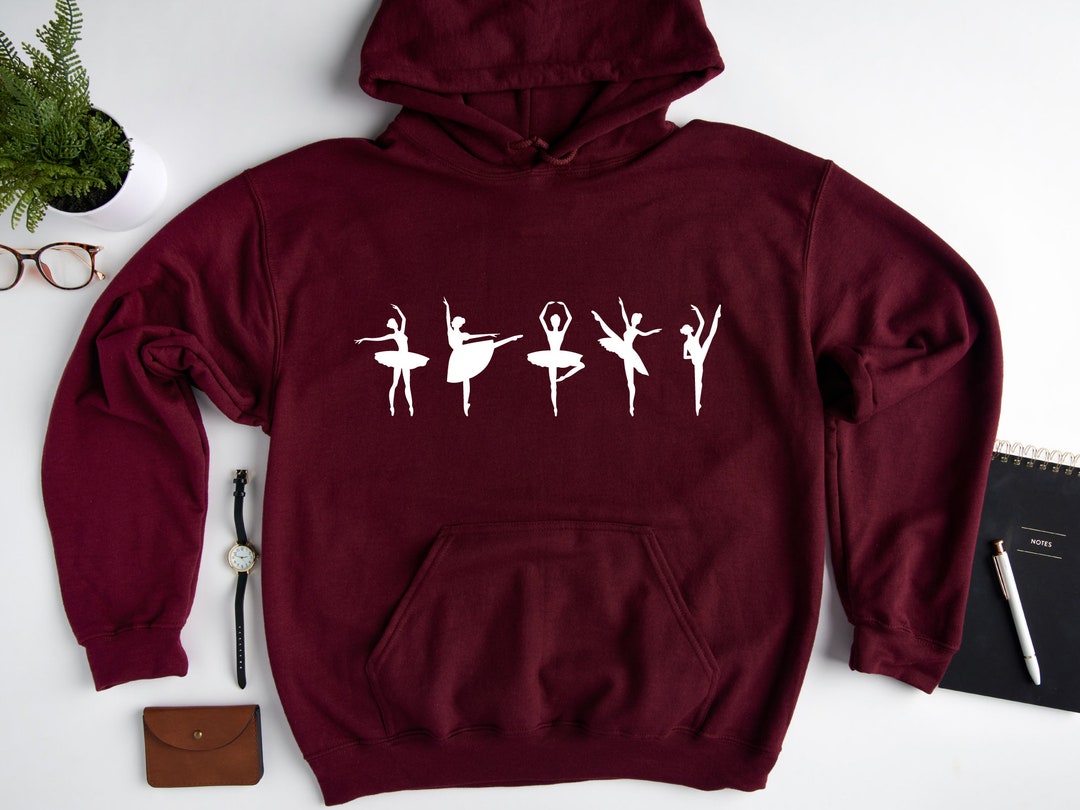 Girls Ballet Hoodie, Ballet Hoodie, Dance Sweatshirt, Gift for Dancer ...