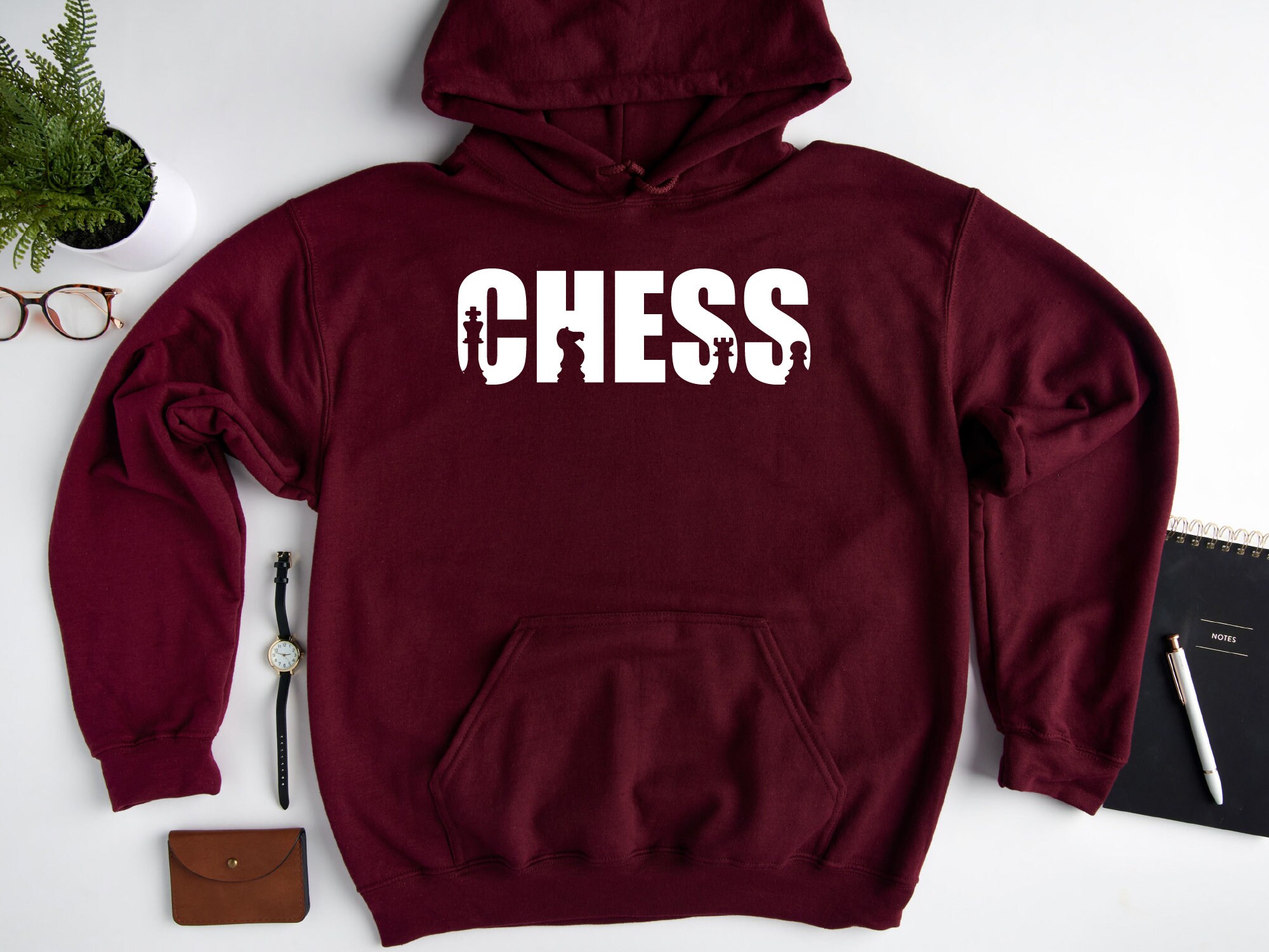Chess Hoodie, Chess Lover Hoodie, Chess Player Gift, Chess Game Hoodie ...