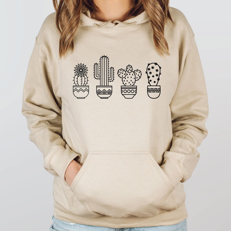 Cactus Hoodie - Etsy
