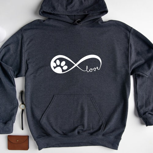 Paw Print Hooded Sweatshirt - Etsy