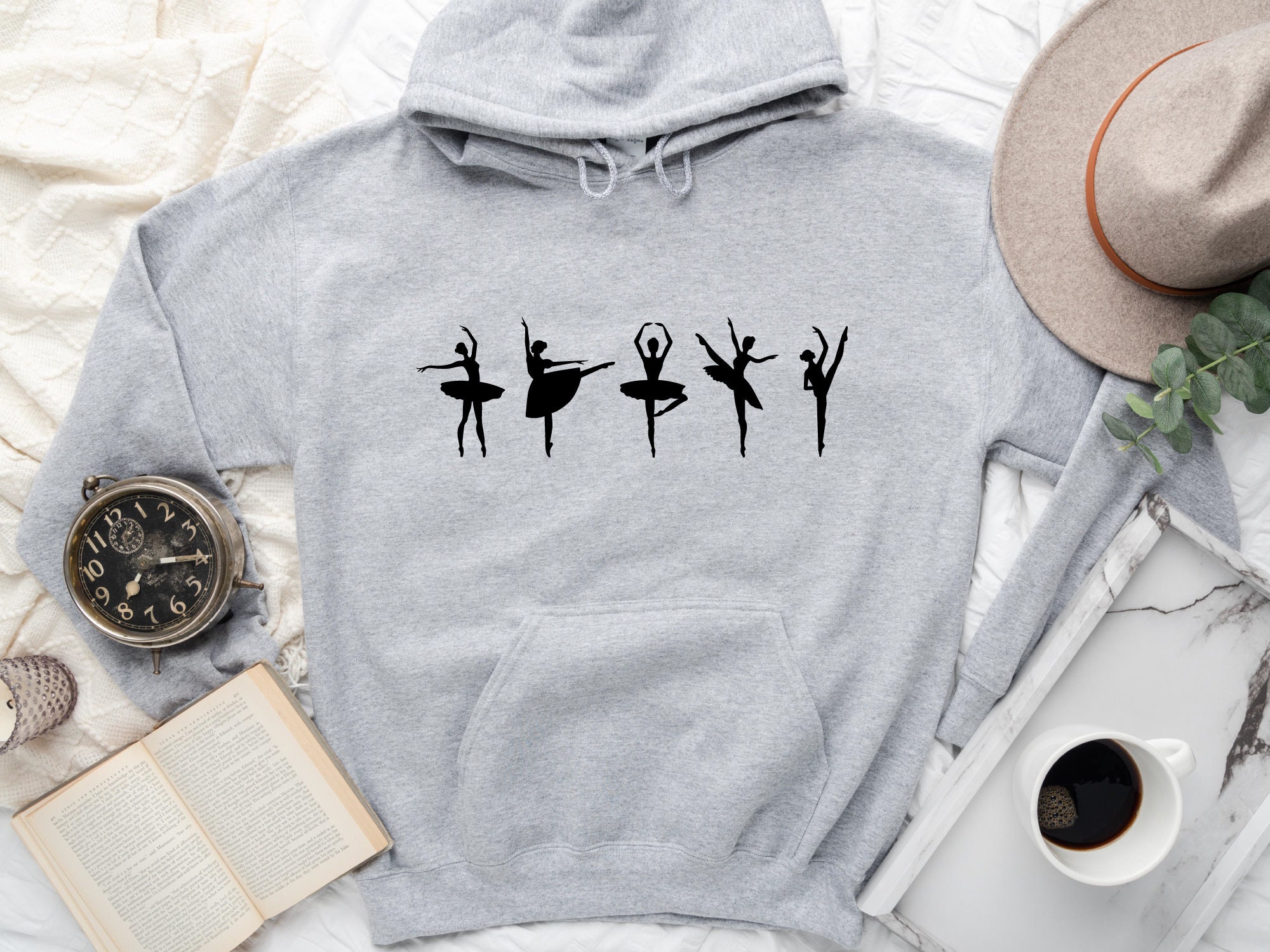 Girls Ballet Hoodie, Ballet Hoodie, Dance Sweatshirt, Gift for Dancer ...