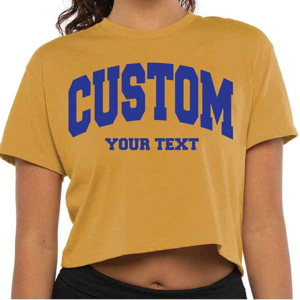 Custom Crop Tshirts Women - Etsy