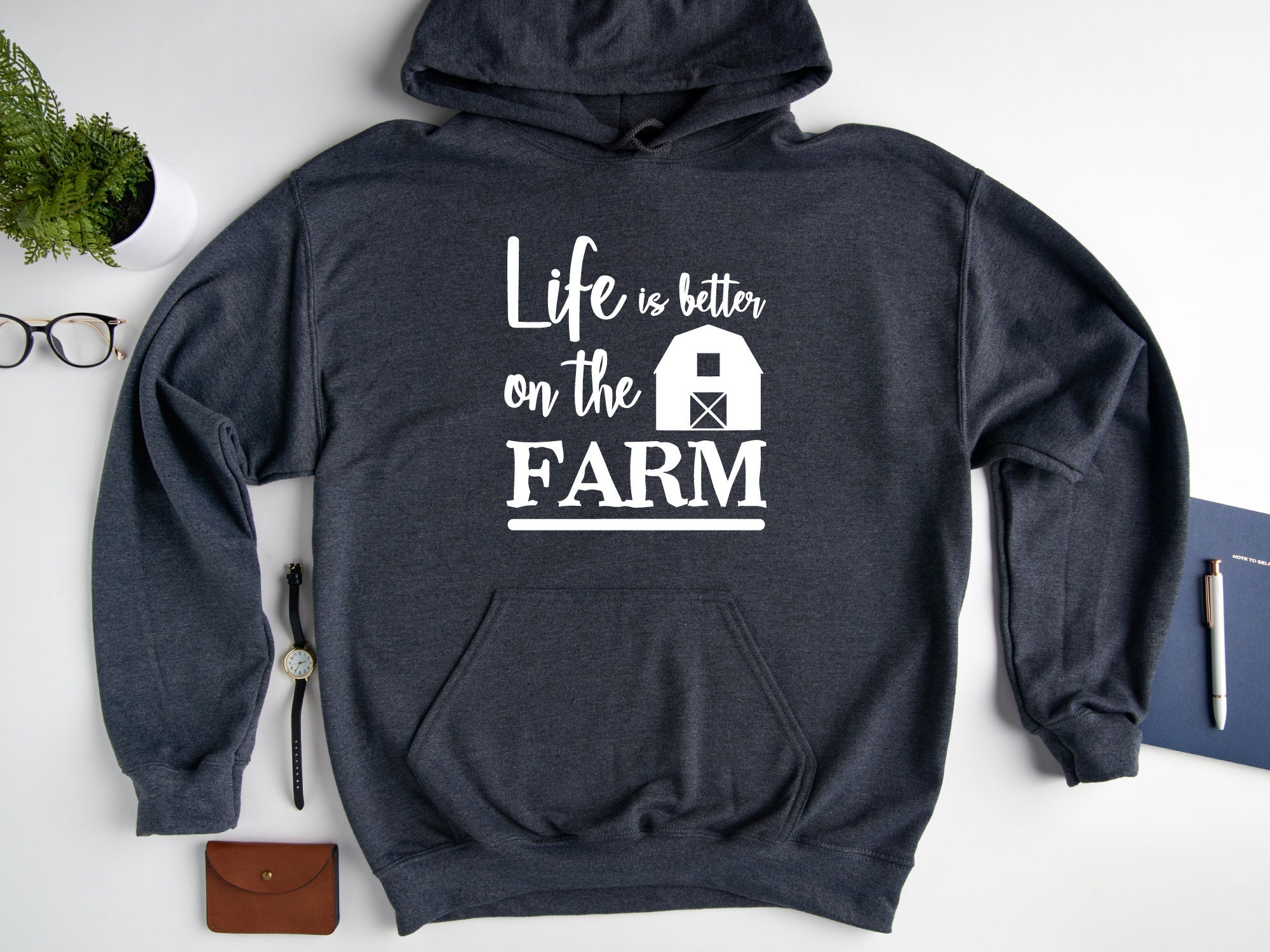 Life is Better on the Farm Hoodie, Summer Camp Outdoor Sweatshirt - Etsy