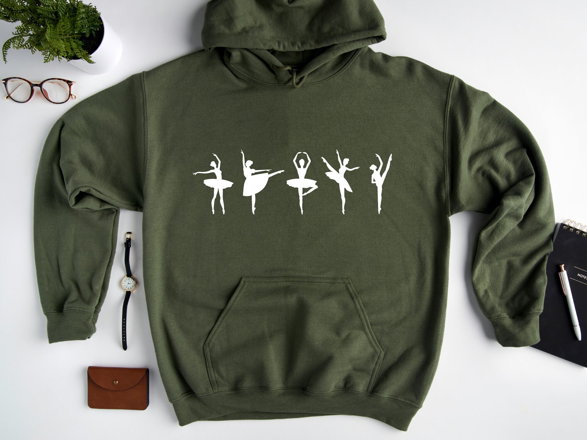 Girls Ballet Hoodie, Ballet Hoodie, Dance Sweatshirt, Gift for Dancer ...