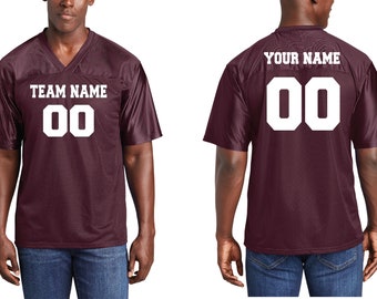 Custom Football Jersey Personalize With Your Name and Number, High ...