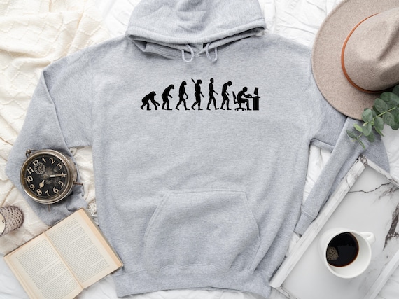 Evolution of Programmer Hoodie Born to Coding Hoodie Funny | Etsy
