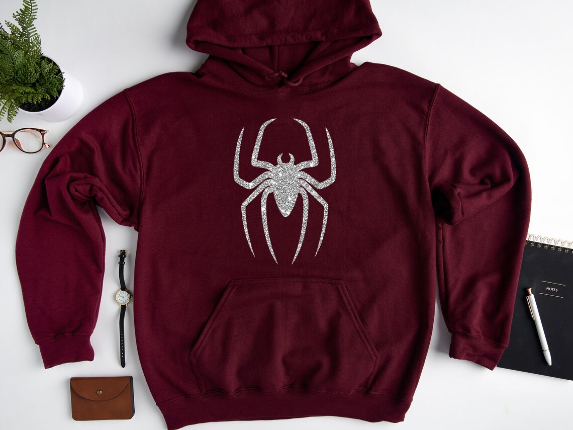 Glitter Spider Sweatshirt Spider Lover Hoodie Spider Lover - Etsy