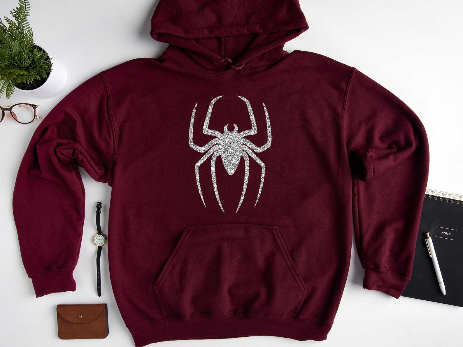 Glitter Spider Sweatshirt Spider Lover Hoodie Spider Lover - Etsy