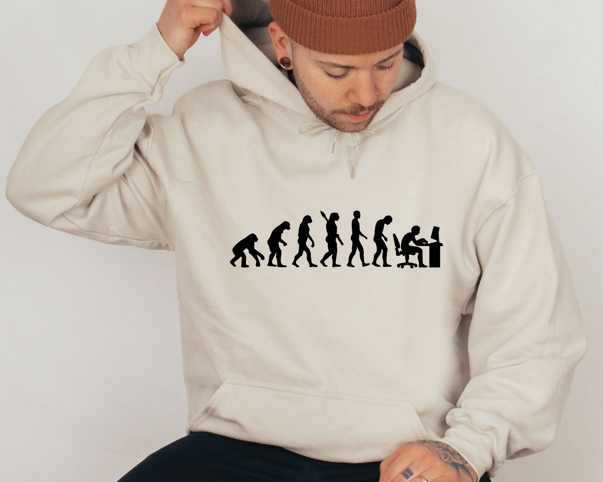 Evolution of Programmer Hoodie Born to Coding Hoodie Funny - Etsy Canada