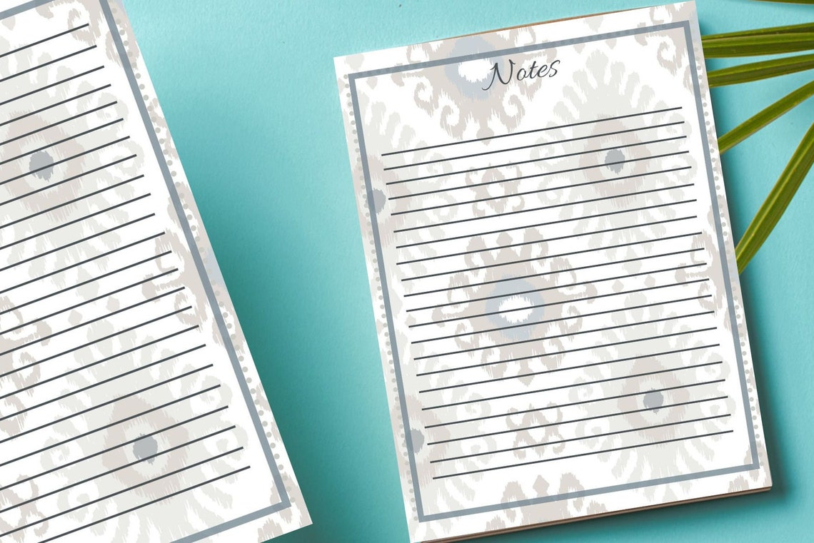 Stationary Note Paper for Notepads, Printable Paper to Build Your Own ...