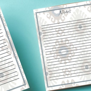 Stationary Note Paper for Notepads, Printable Paper to Build Your Own ...