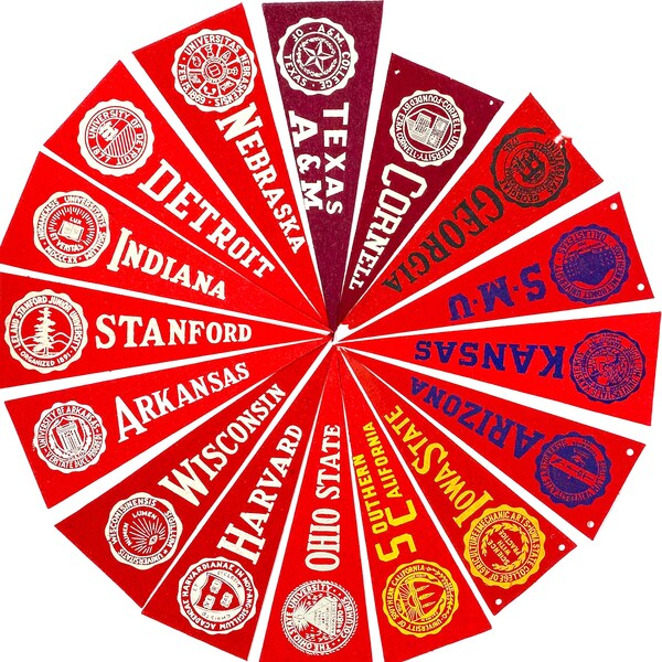 College Pennant - Etsy