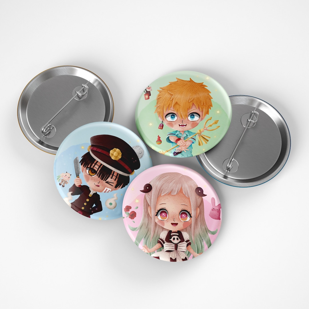 Pin Badges Jibaku Shonen Hanako-kun, Yugi Amane Nene Yashiro Kou ...