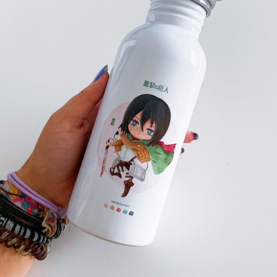 Water bottles Shingeki no Kyojin Eren Jaeger Mikasa Ackerman Armin ...