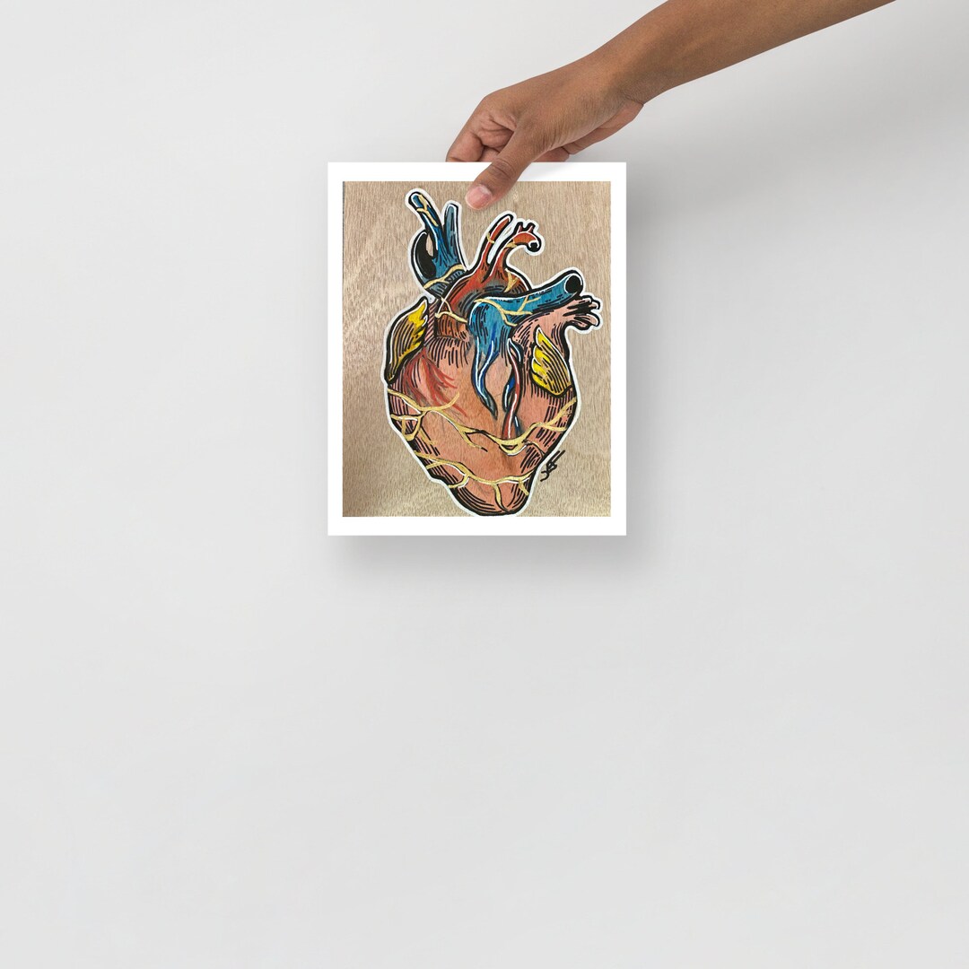 Kintsugi Heart - Etsy