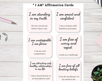 Affirmation Cards Printable | Etsy