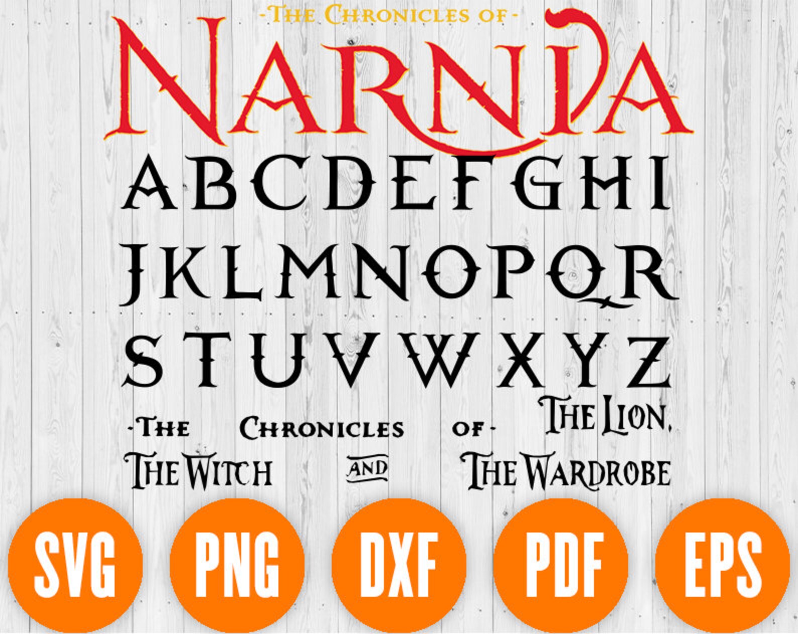 Narnia Font SVG Narnia Alphabet Narnia Letters Narnia Text | Etsy