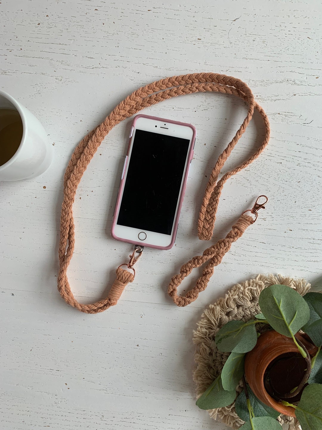 Macrame Cell Phone Strap Attachment Cell Phone Strap Macrame Cell Phone ...
