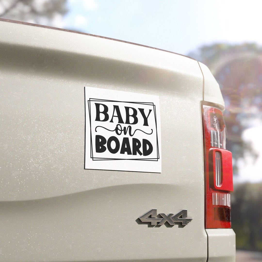 Baby on Board Car Magnet - Cute Vehicle Decoration, Parenting Gift ...