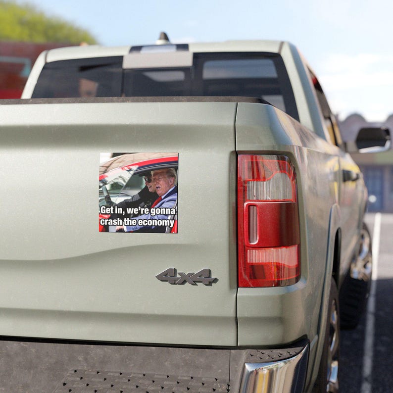 Car Magnets, Funny Trump and Musk Bumper Magnet, Sarcastic Political ...