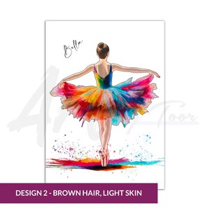 Personalised Ballet Dancer Gift Dance Gift Ballerina Art Print Ballet ...